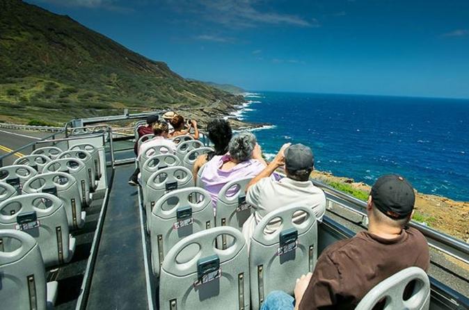 Oahu South Shore Double-Decker Bus Tour with Sea Life Park Admission 2021